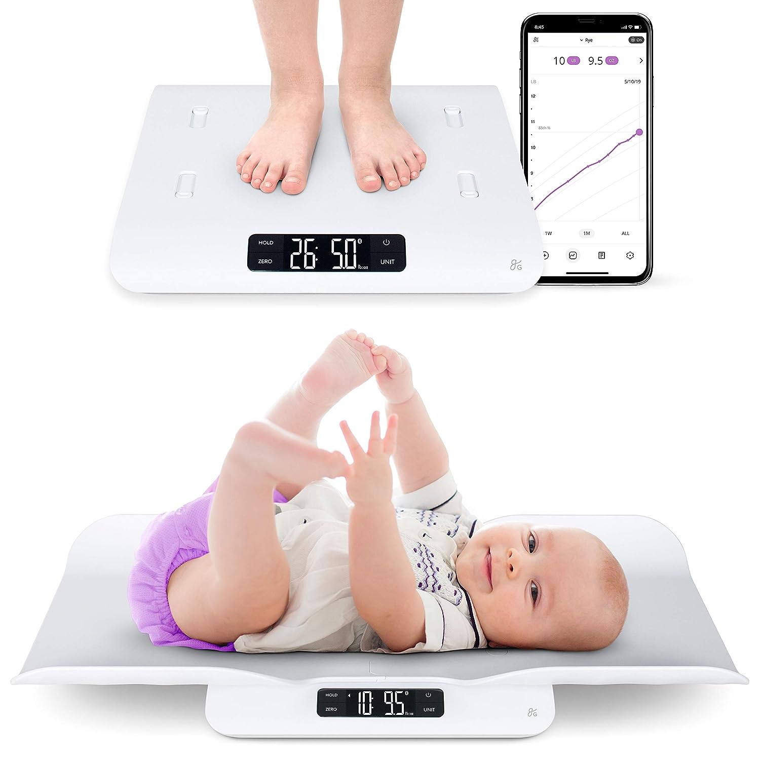Greater Goods Smart Baby Scale – Accurately Chart The Progress of Your ...